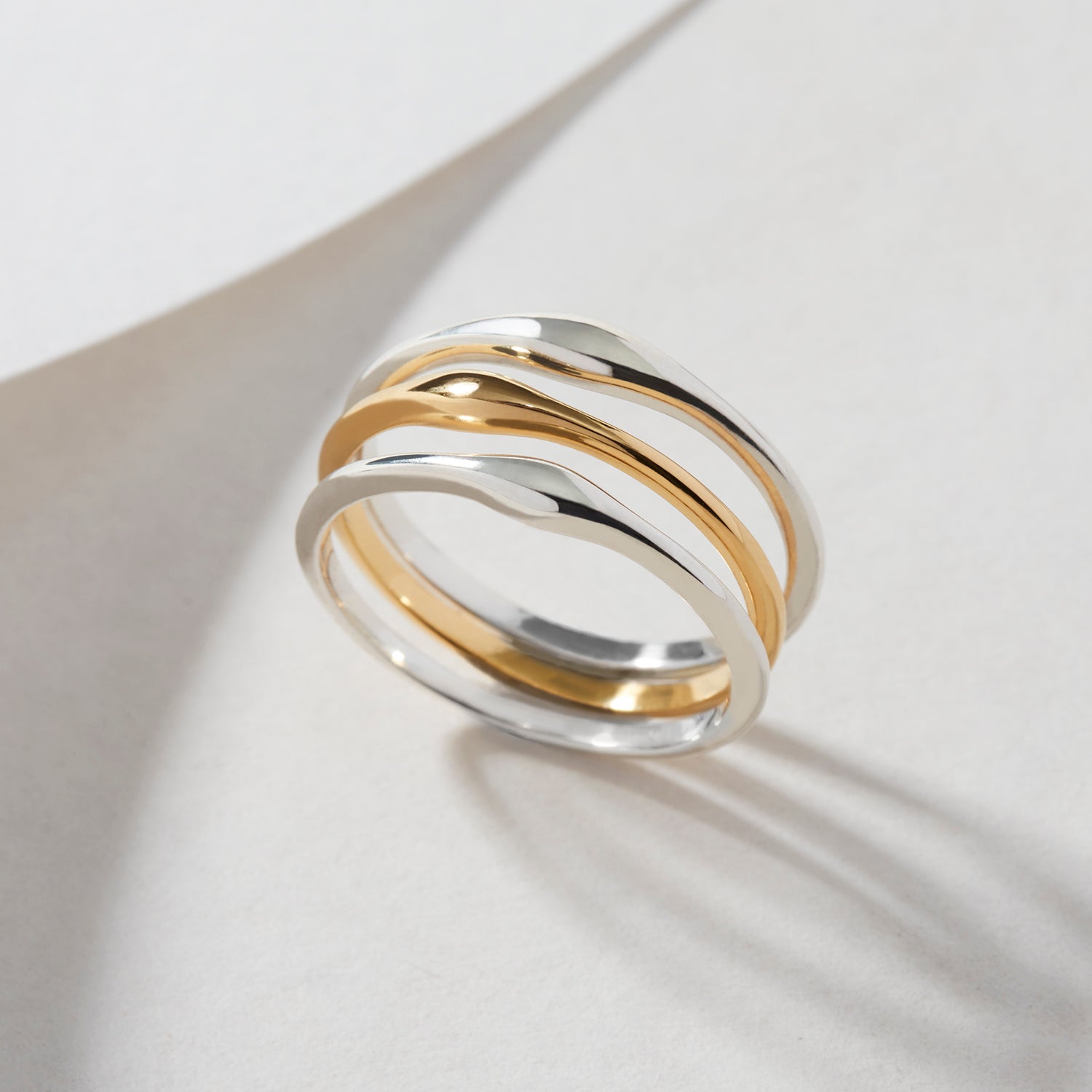 Slender Ripple Stacking Ring – Soremi Jewellery