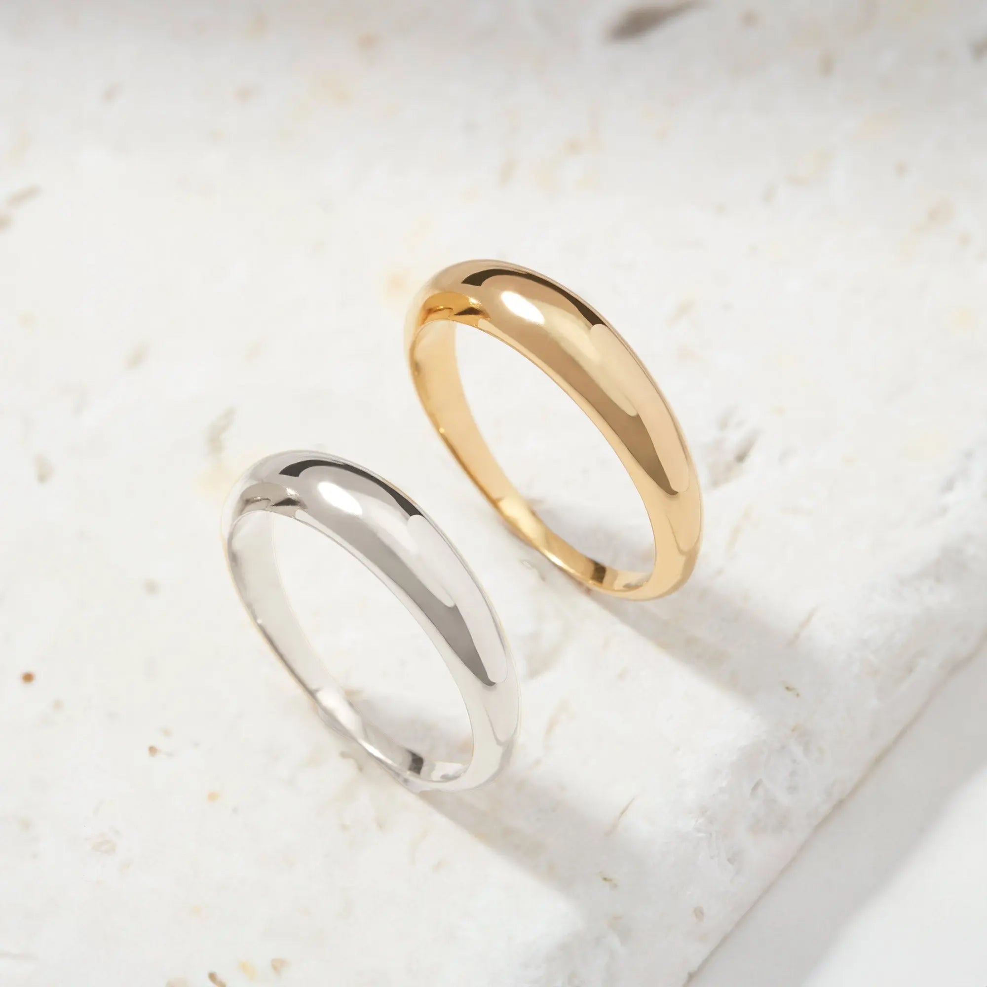 Dome Ring in Sterling Silver or Gold Vermeil - Soremi Jewellery