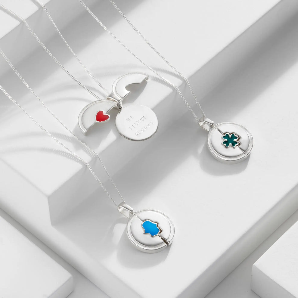 Peekaboo Enamel Lucky Charm Lockets – Soremi Jewellery