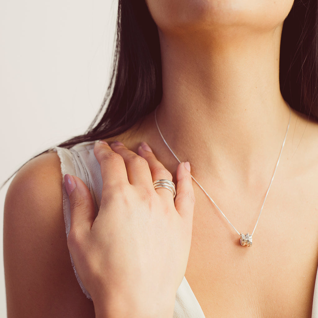 Sterling Silver Scroll Ring